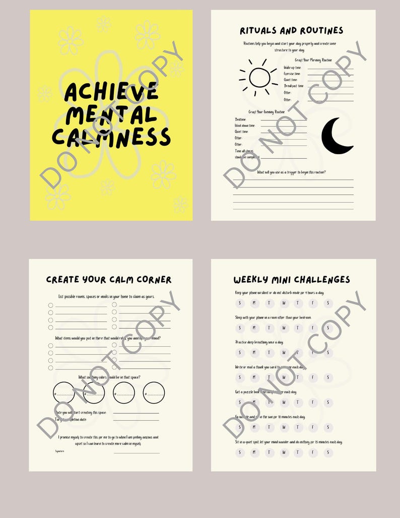 21 Pages to Calm Your Brain: Digital Guide for Finding Peace & Mental ...