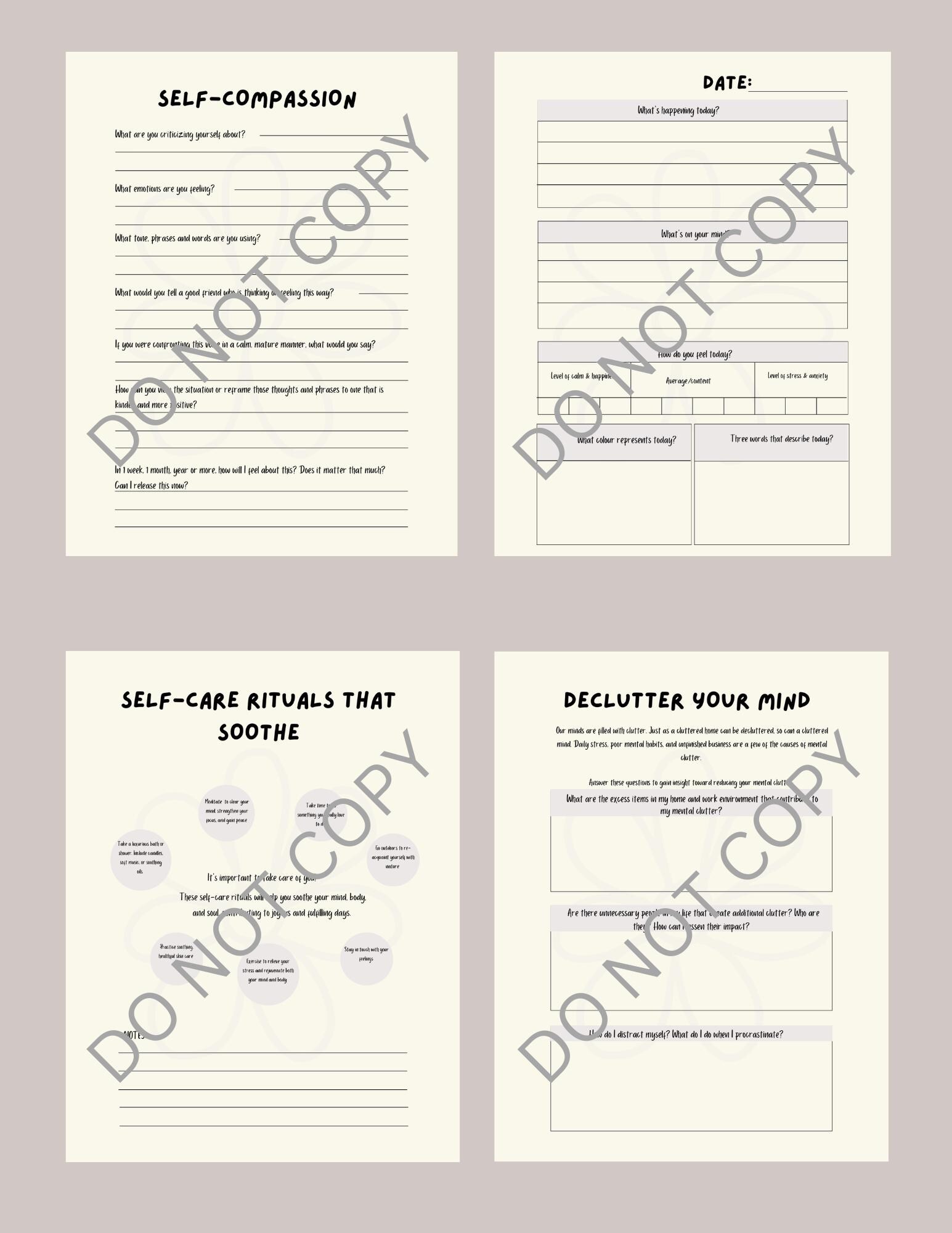 21 Pages to Calm Your Brain: Digital Guide for Finding Peace & Mental ...