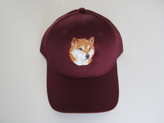 Shiba Inu Embroidered Cap | Etsy