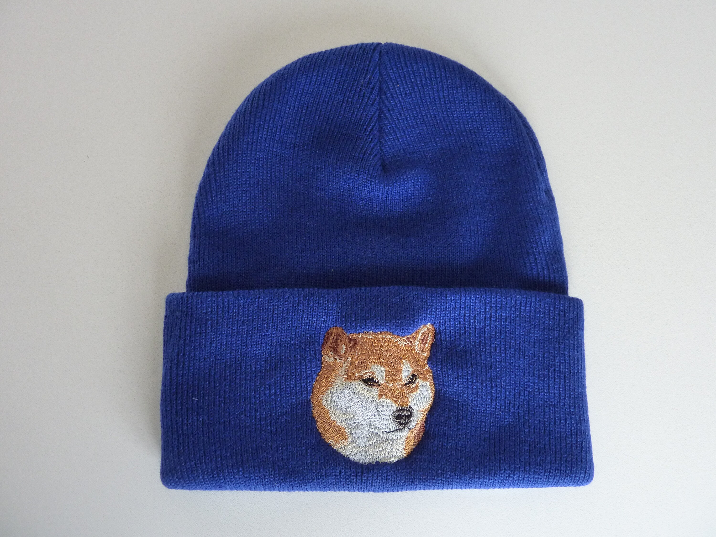 Shiba Inu Embroidered Beanie - Etsy