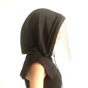 Hooded Face Shield Reusable, Anti Fog Shield Mask , Face Mask Adults ...