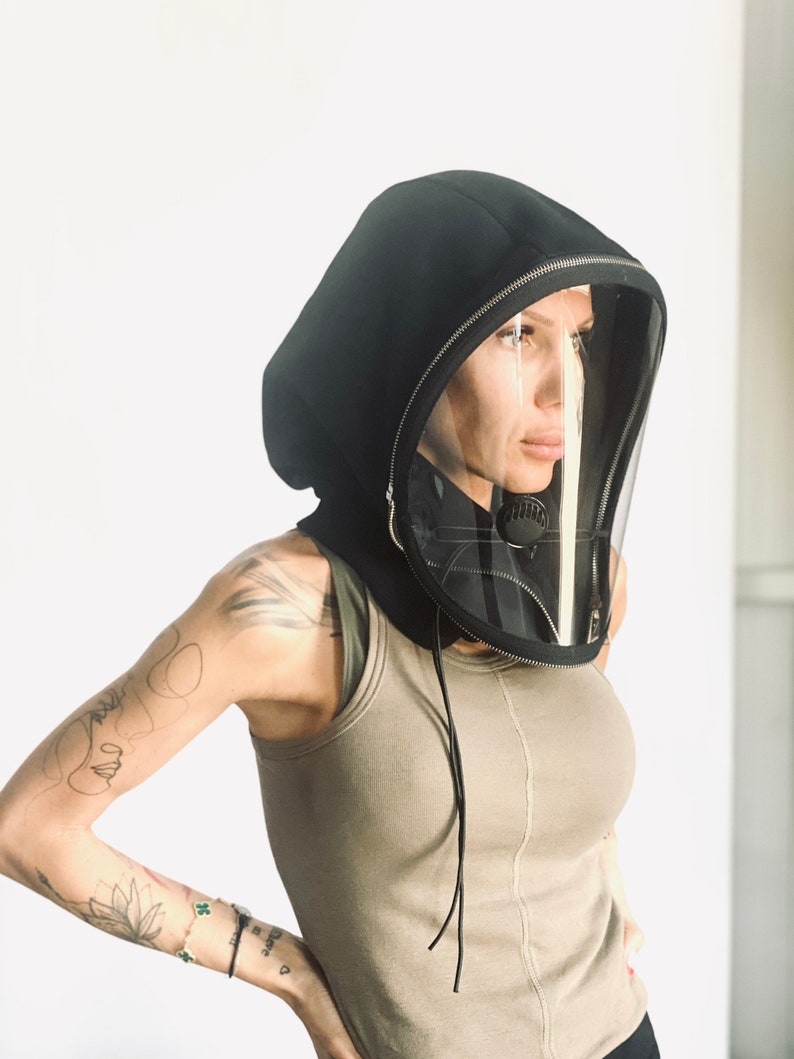 Fully Closed Hooded Face Shield Hooded Face Shield Anti Fog - Etsy