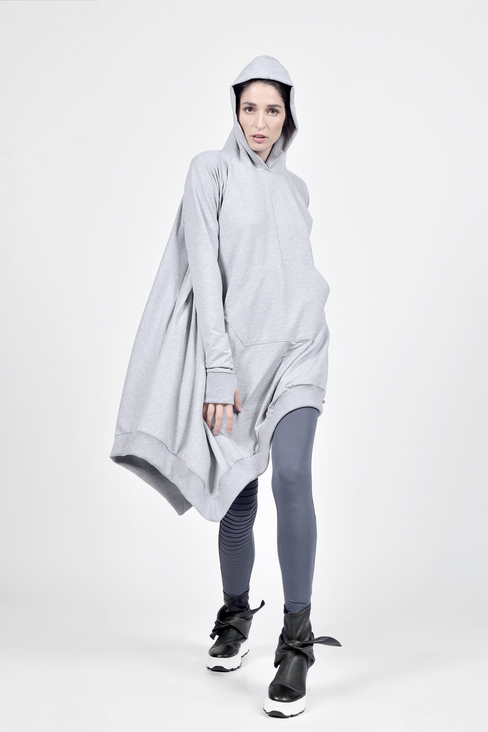 Extravagant Extra Long Maxi Hoodie A90470 - Etsy