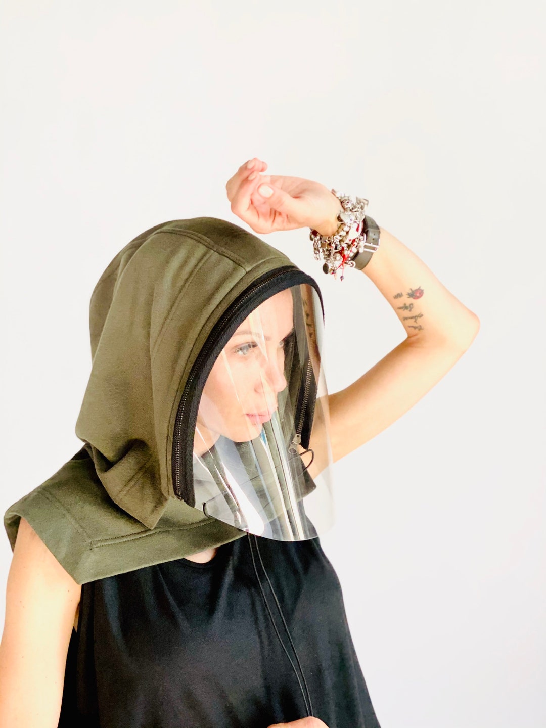 Shield Mask,face Shield Reusable, Hooded Face Shield,face Mask Adults ...