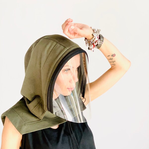 Hooded Face Shield - Etsy