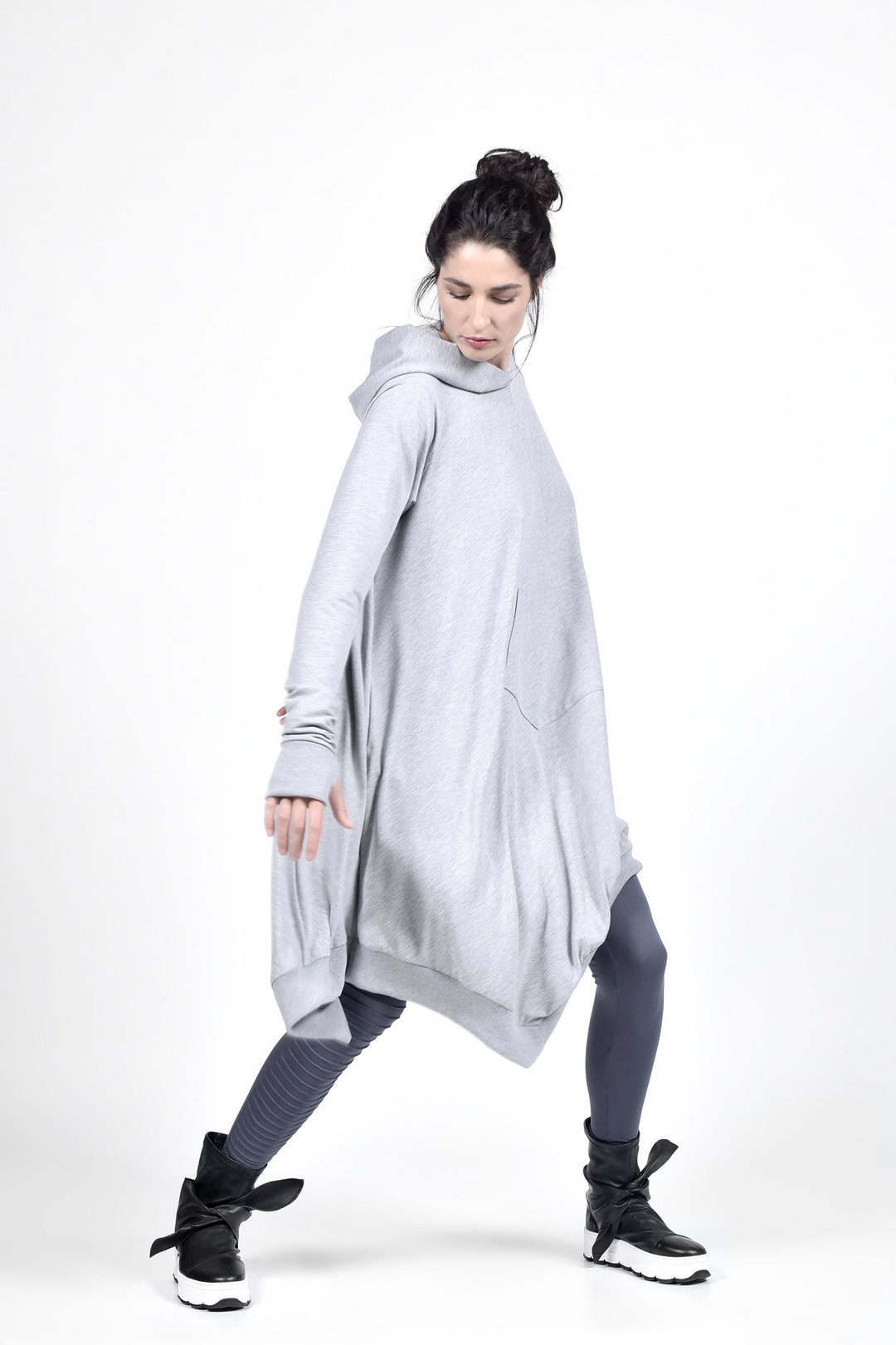 Extravagant Extra Long Maxi Hoodie A90470 - Etsy