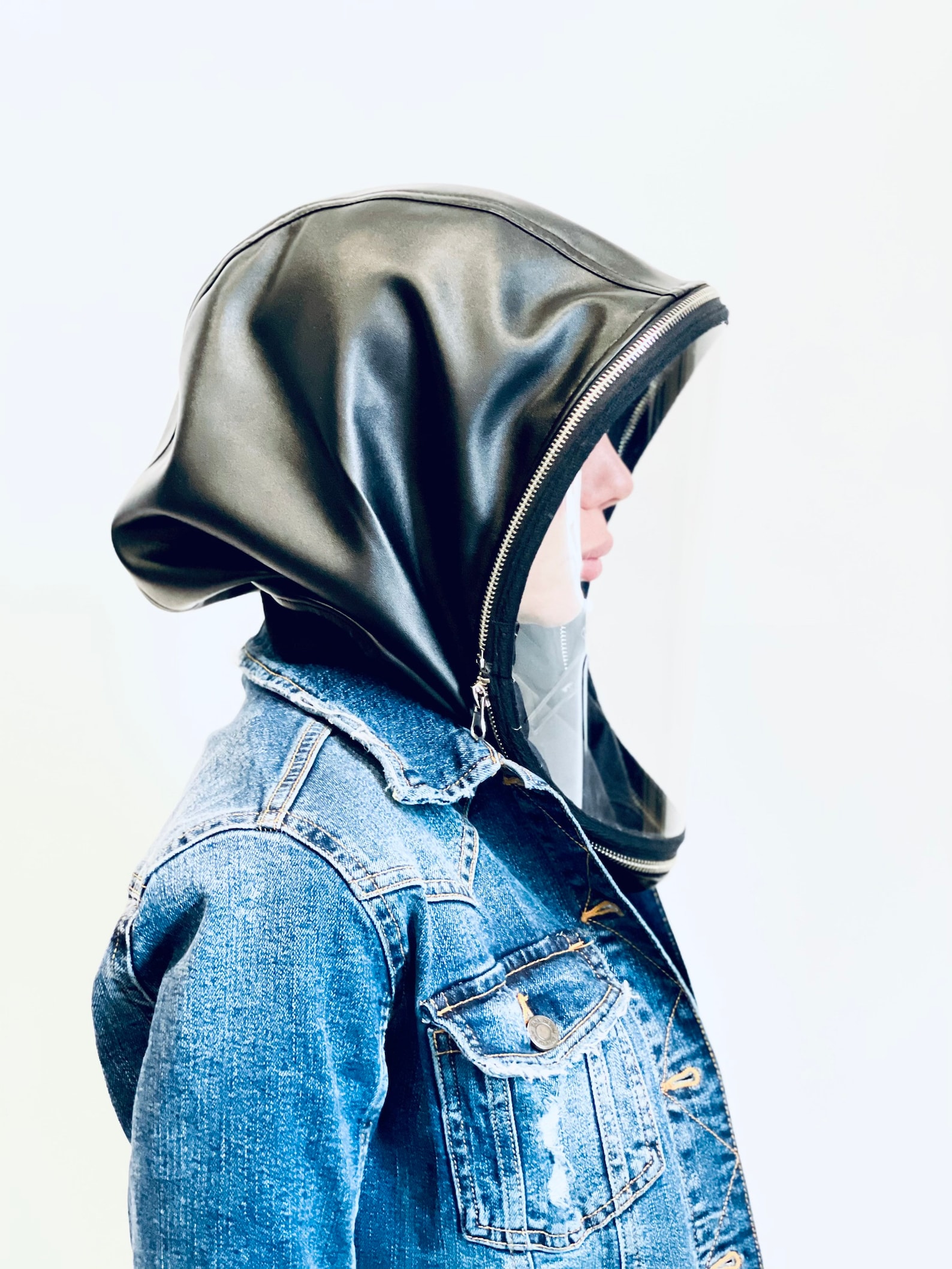 Vegan Zipped Hooded Shield Full Face Covering With - Etsy