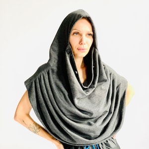 NEW Dark Grey Hood Accessory / Full Covered Hood / Adjustable Face ...
