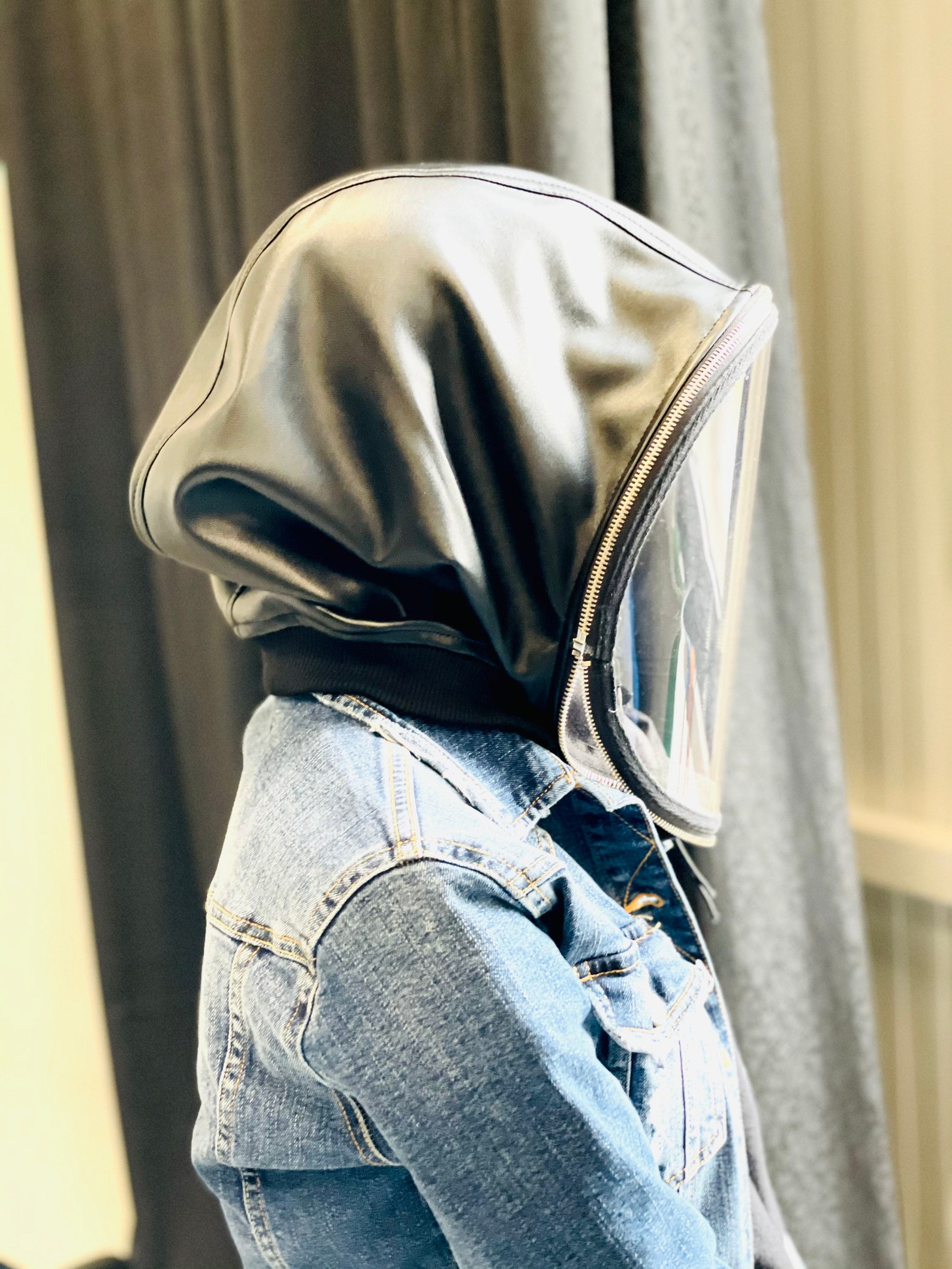 Vegan Zipped Hooded Shield Full Face Covering With - Etsy