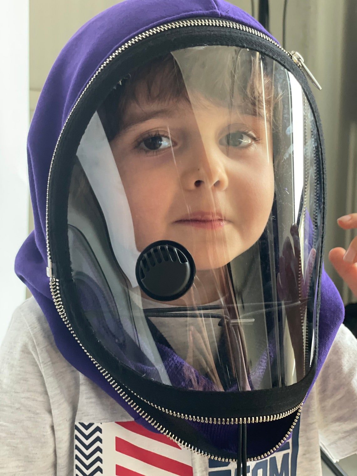 Fully Closed Hooded Kids Shield Hooded Face Shield Anti Fog - Etsy