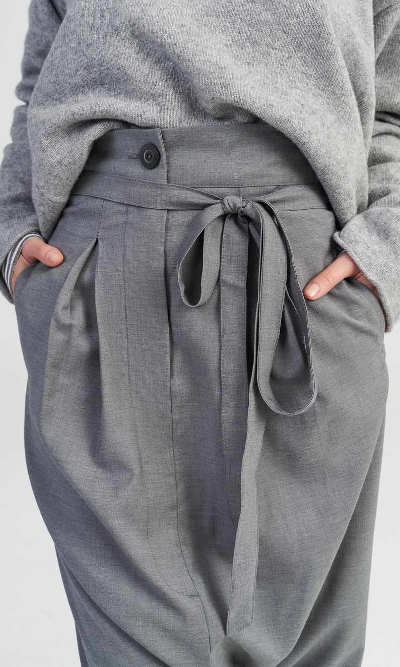 Drop Crotch Cold Wool Pants A05193 - Etsy UK