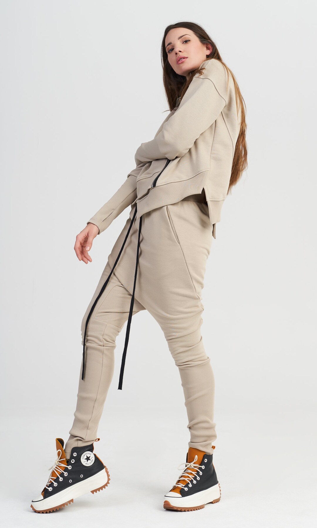 Casual Loose Drop Crotch Pants A05965 - Etsy