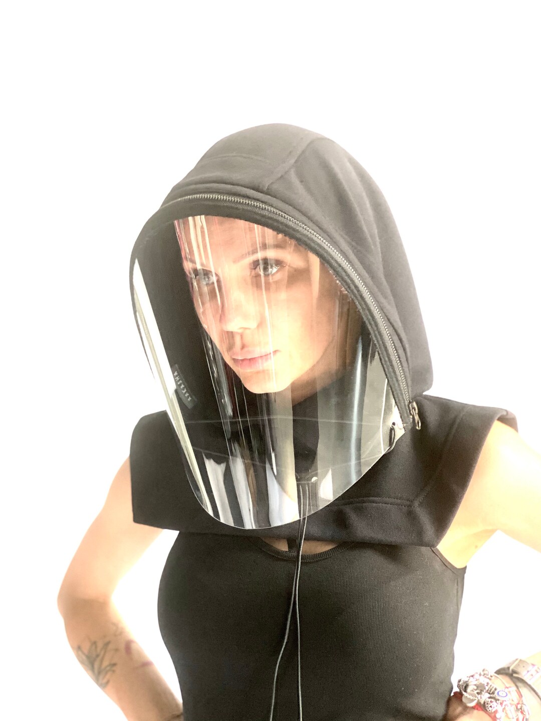 Hooded Face Shield Reusable, Anti Fog Shield Mask , Face Mask Adults ...