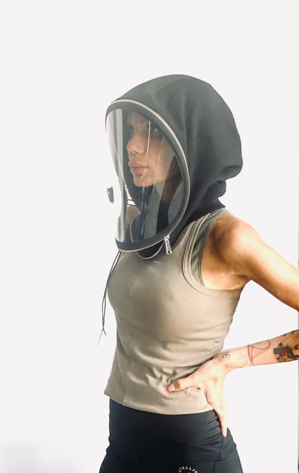 Fully Closed Hooded Face Shield Hooded Face Shield Anti Fog - Etsy ...
