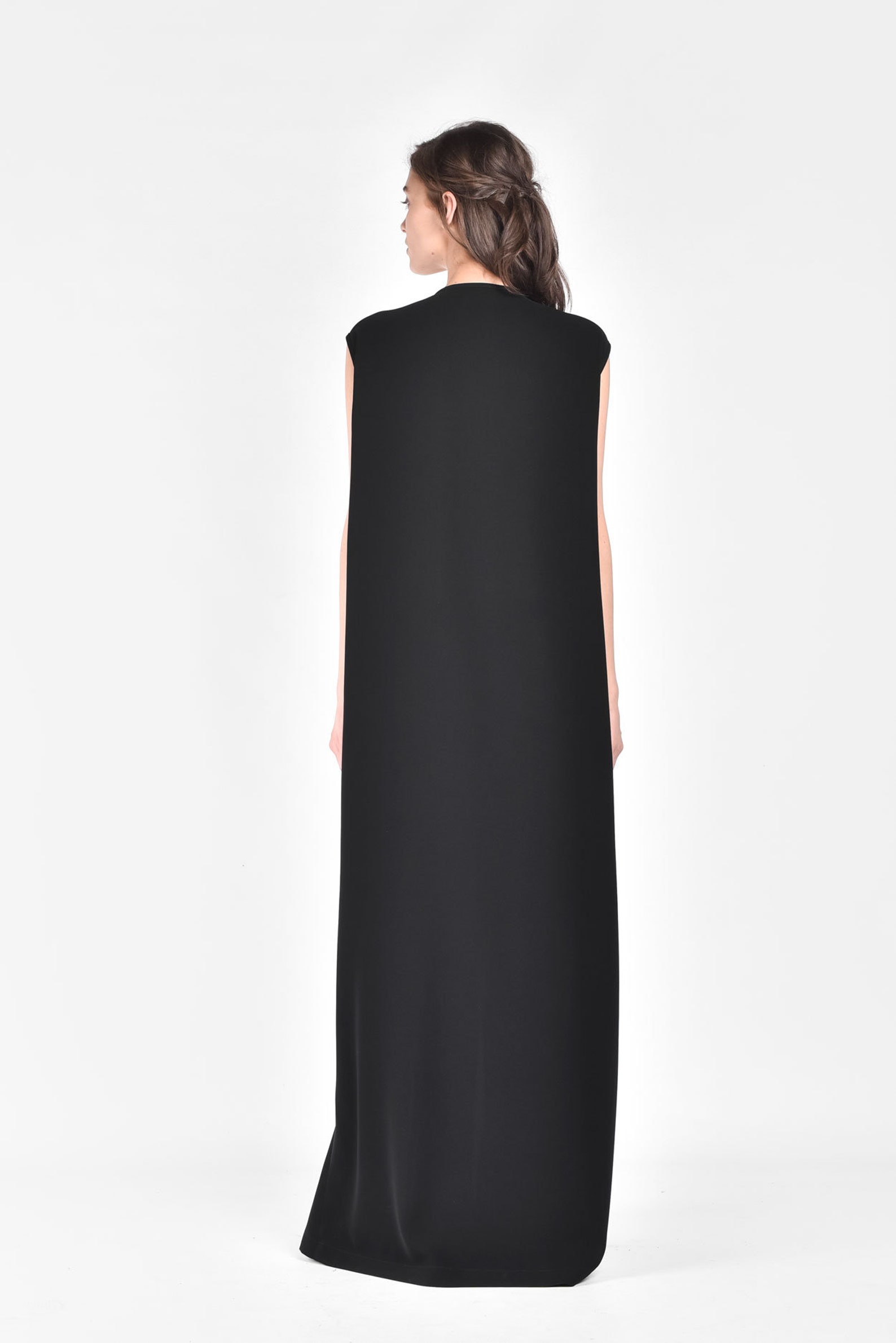 Straight Long Sleeveless Dress A90081 - Etsy