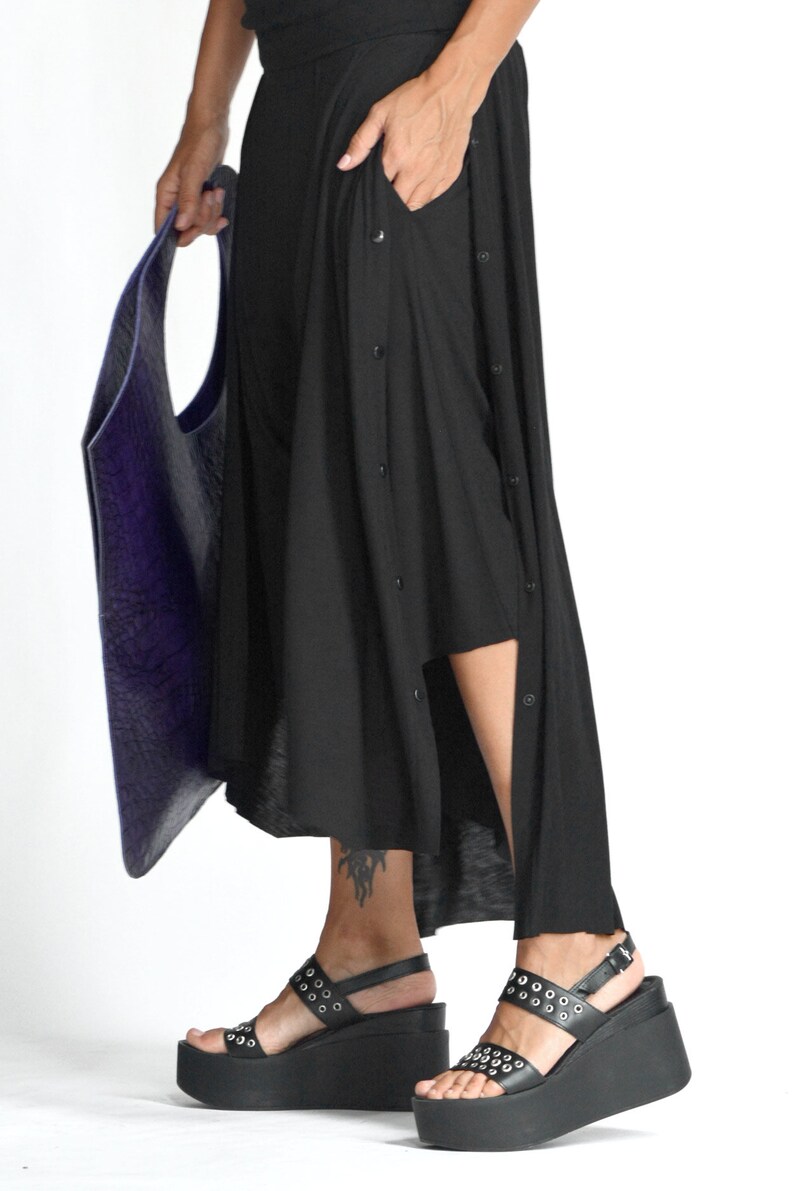 Elegant Cape Pants With Buttons A90517 - Etsy