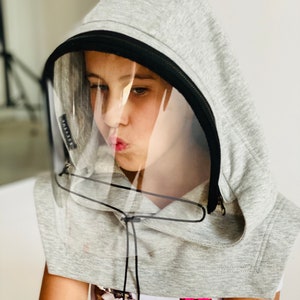 Shield Kids Mask,face Shield Reusable, Hooded Face Shield, Anti Fog ...