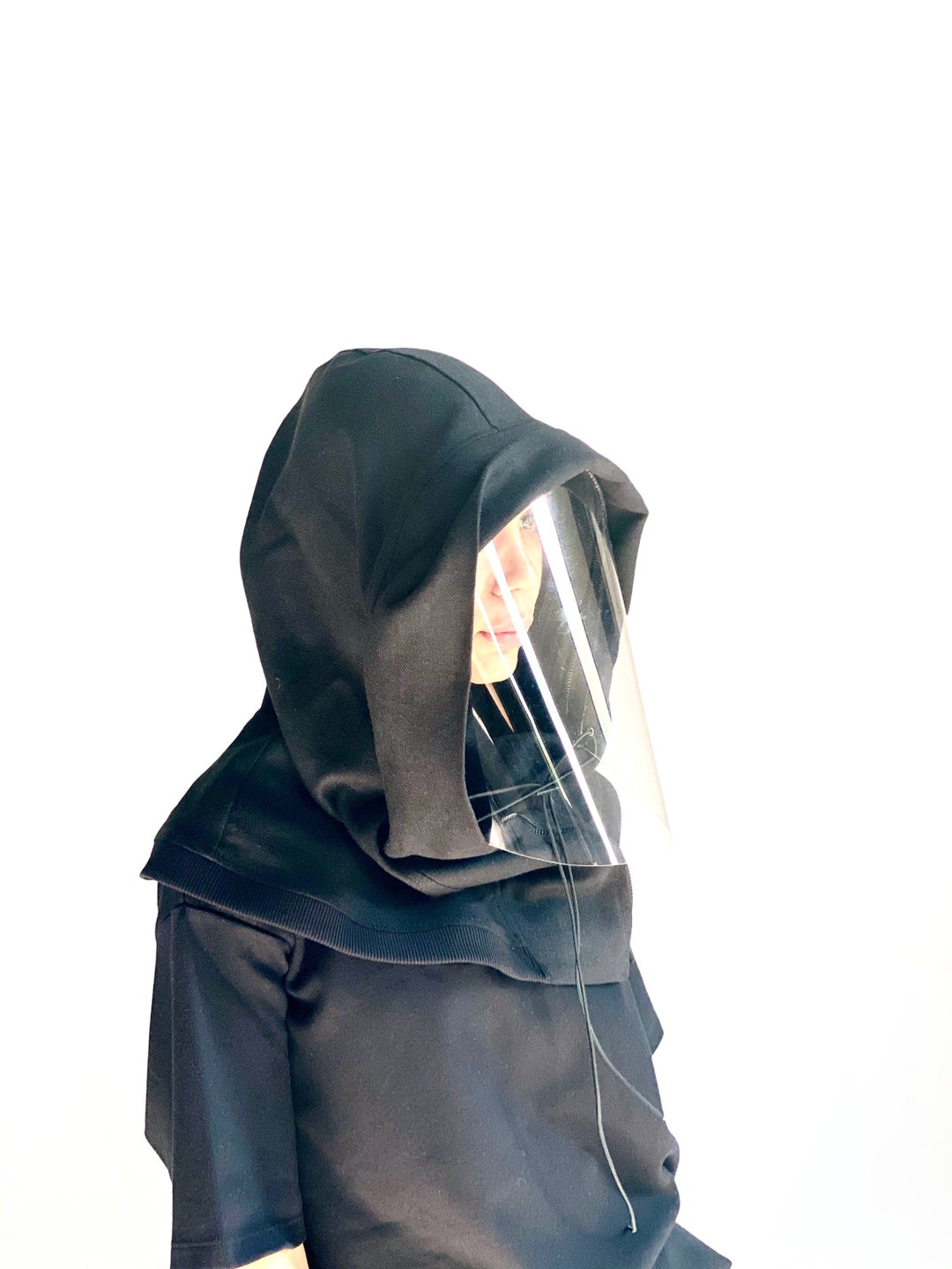 Hooded Linen Face Shield Reusable, Shield Mask , Face Mask Adults, Face ...