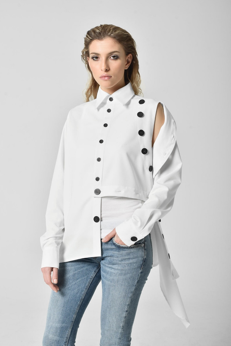 Extravagant Extra Buttoned Long Sleeve Shirt A11893 - Etsy