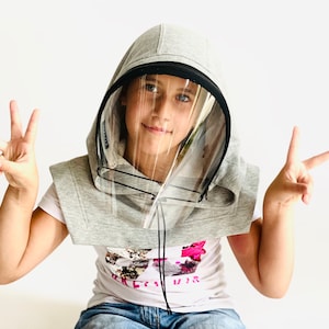 Shield Kids Mask,face Shield Reusable, Hooded Face Shield, Anti Fog ...