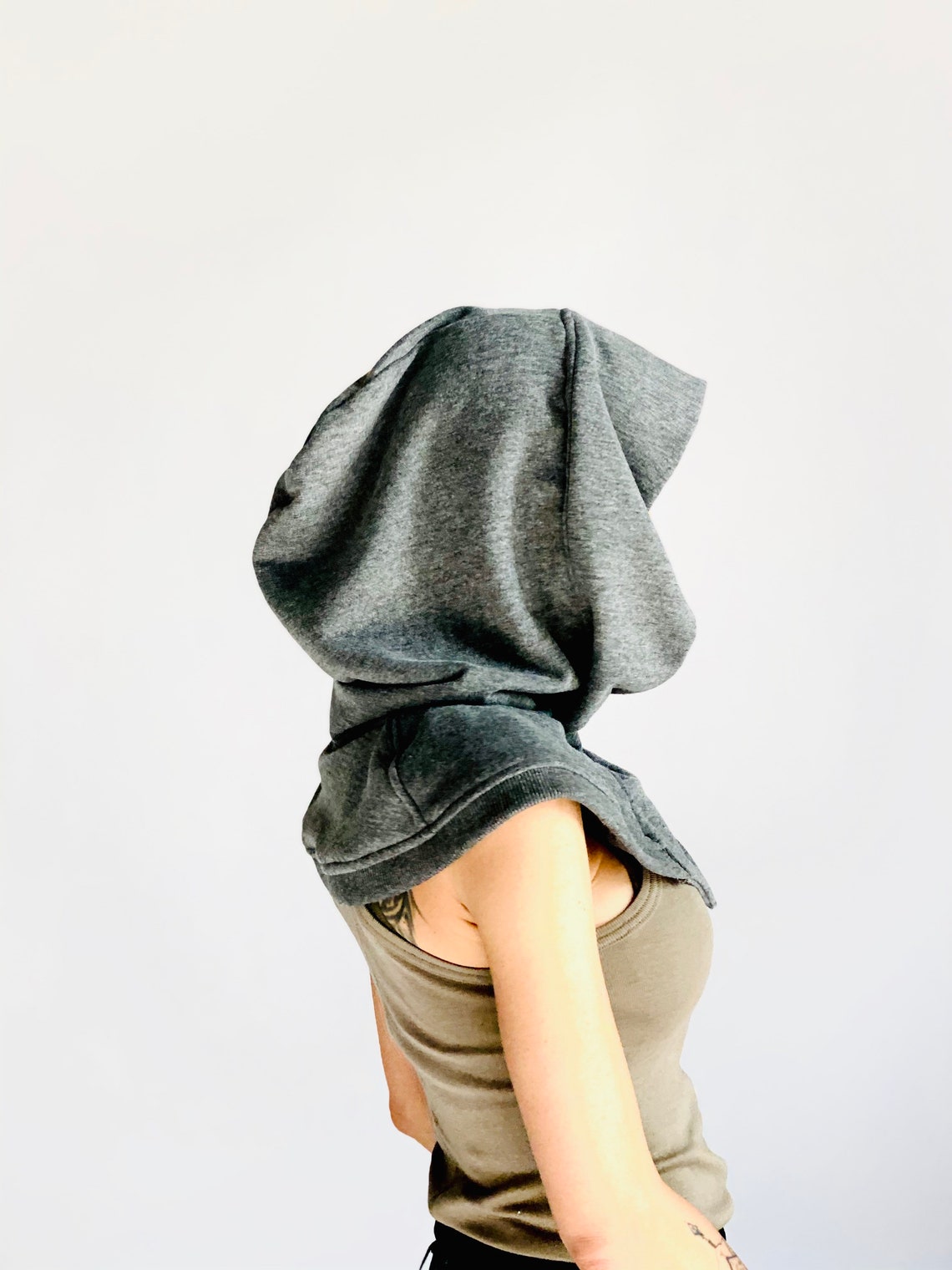 Hooded Cotton Face Shield ReusableAnti Fog Shield Mask Face | Etsy