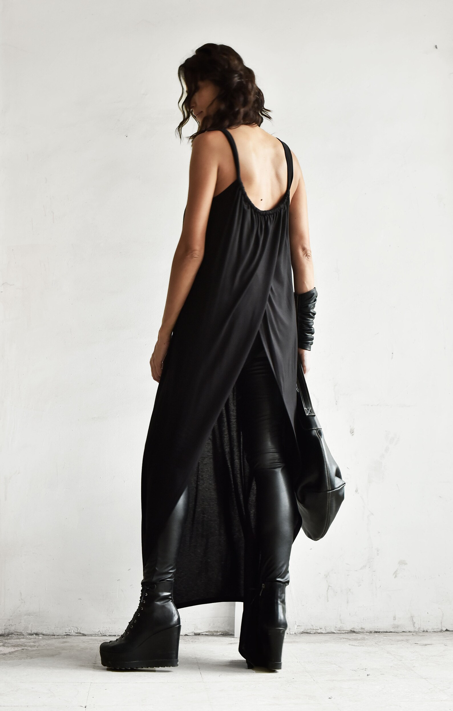 Extra Long Open Back Top A90296 | Etsy