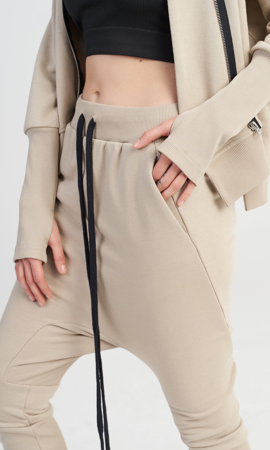 Casual Loose Drop Crotch Pants A05965 - Etsy