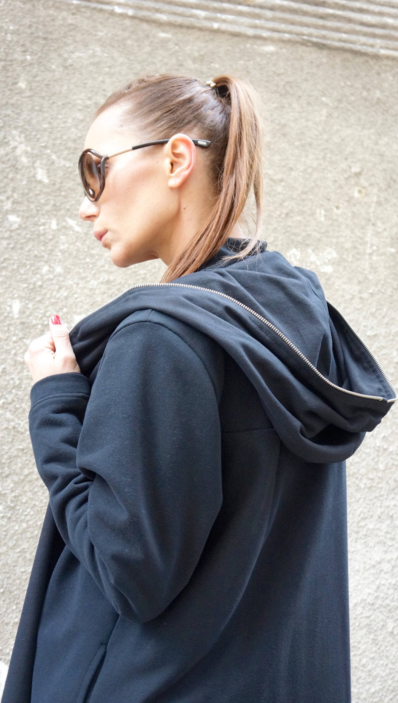 NEW Collection Double Zipper Blazer / Cotton Hooded Coat - Etsy