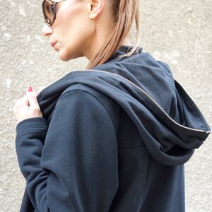 NEW Collection Double Zipper Blazer / Cotton Hooded Coat Extravagant ...