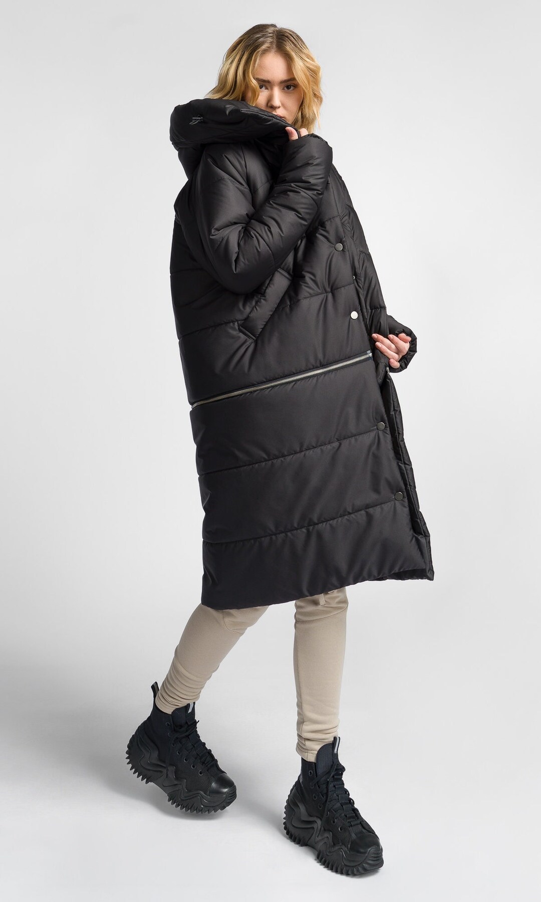 Detachable Straight Quilted Jacket A92086 - Etsy
