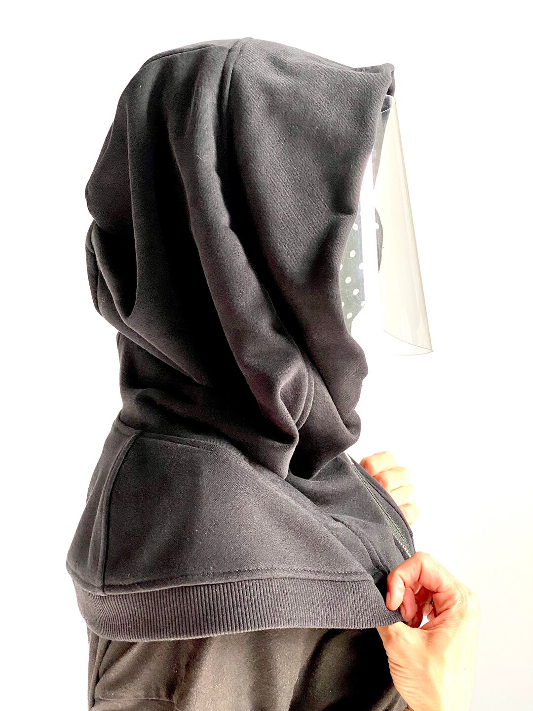 Oversized Cotton Zipper Hood Shield Protective Set ,fog-free Face ...