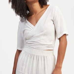 Cross Wrap Crop Top - Etsy