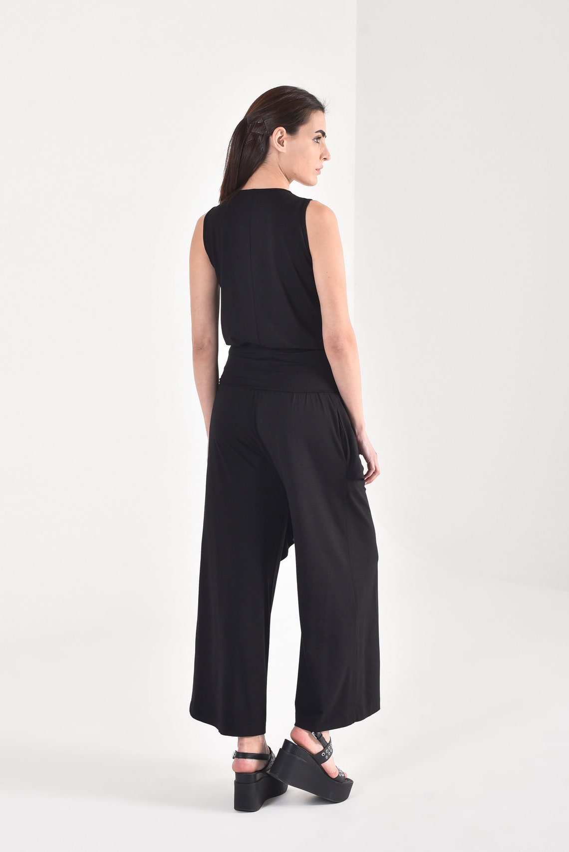 Stylish Wide Leg Asymmetric Pants A90462 - Etsy