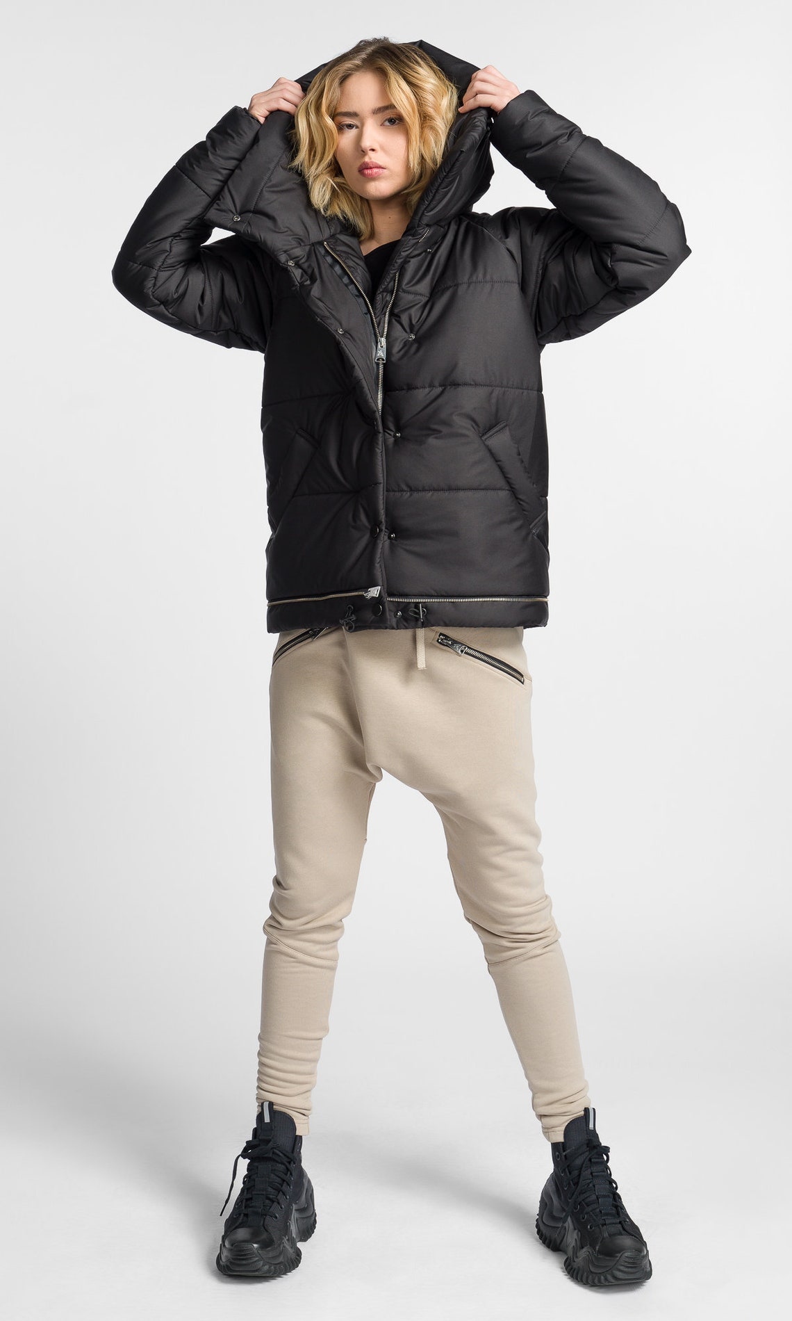 Detachable Straight Quilted Jacket A92086 - Etsy