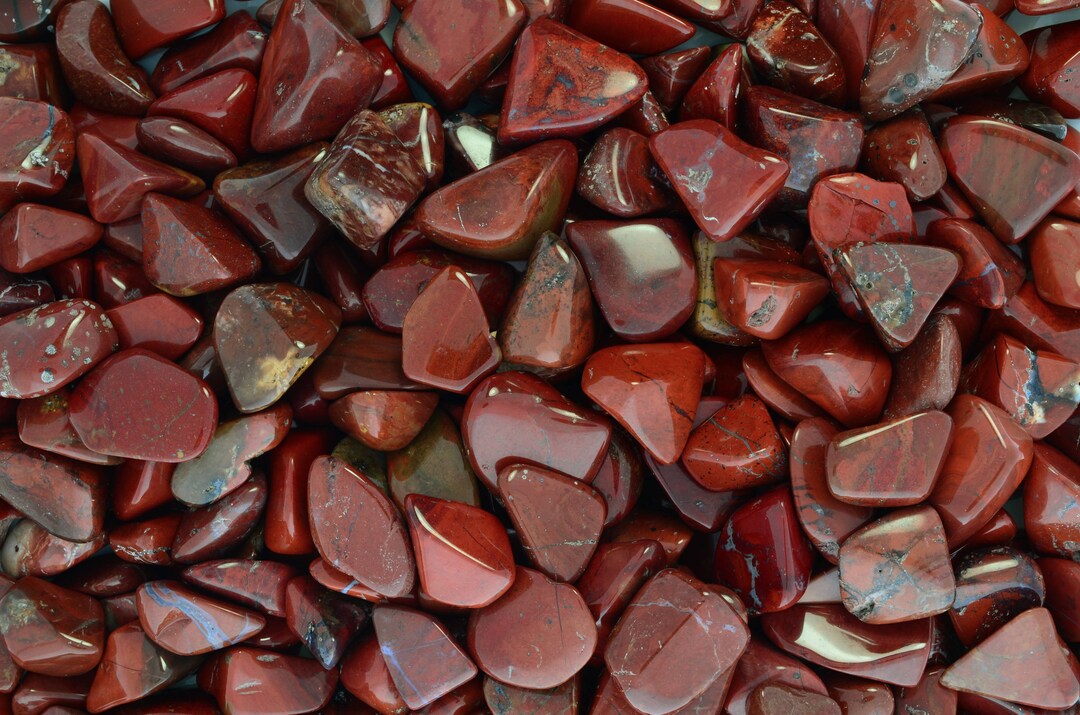 Fantasia: 1 Lb Tumbled Red Chestnut Jasper Stones From Madagascar ...