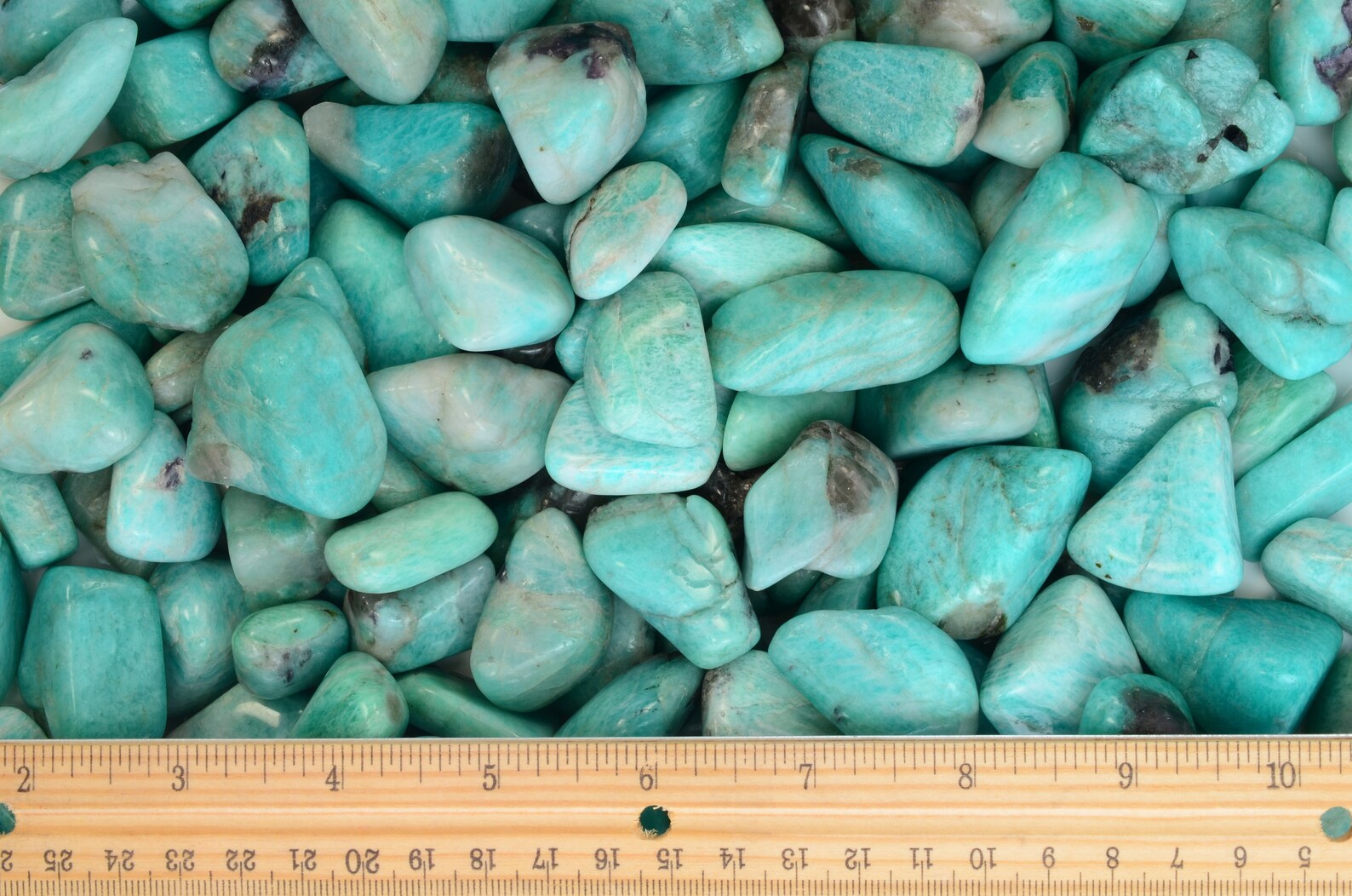 Fantasia Materials: 2 Lbs Tumbled Amazonite Stones From Madagascar ...