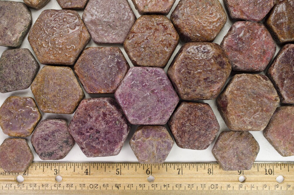 Fantasia Materials: 1 Lb Large Ruby in Hexigonal Shape | Etsy