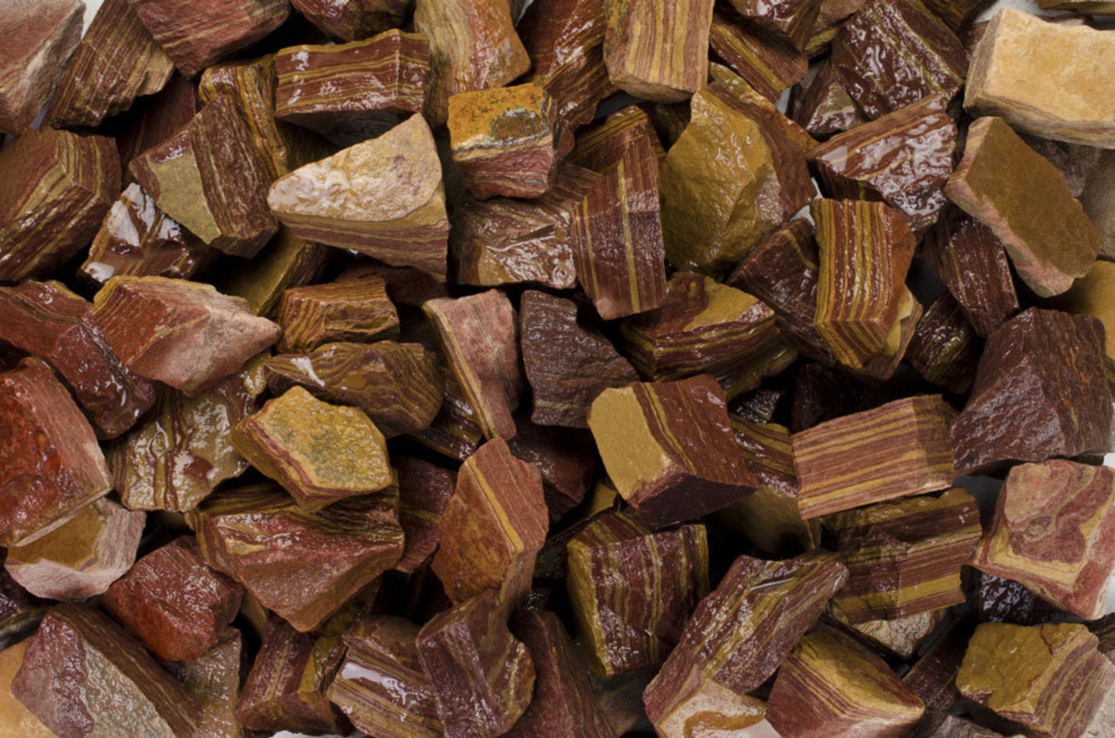 Fantasia Materials: 1 Lb Brown Stripe Jasper Rough - Raw Natural ...