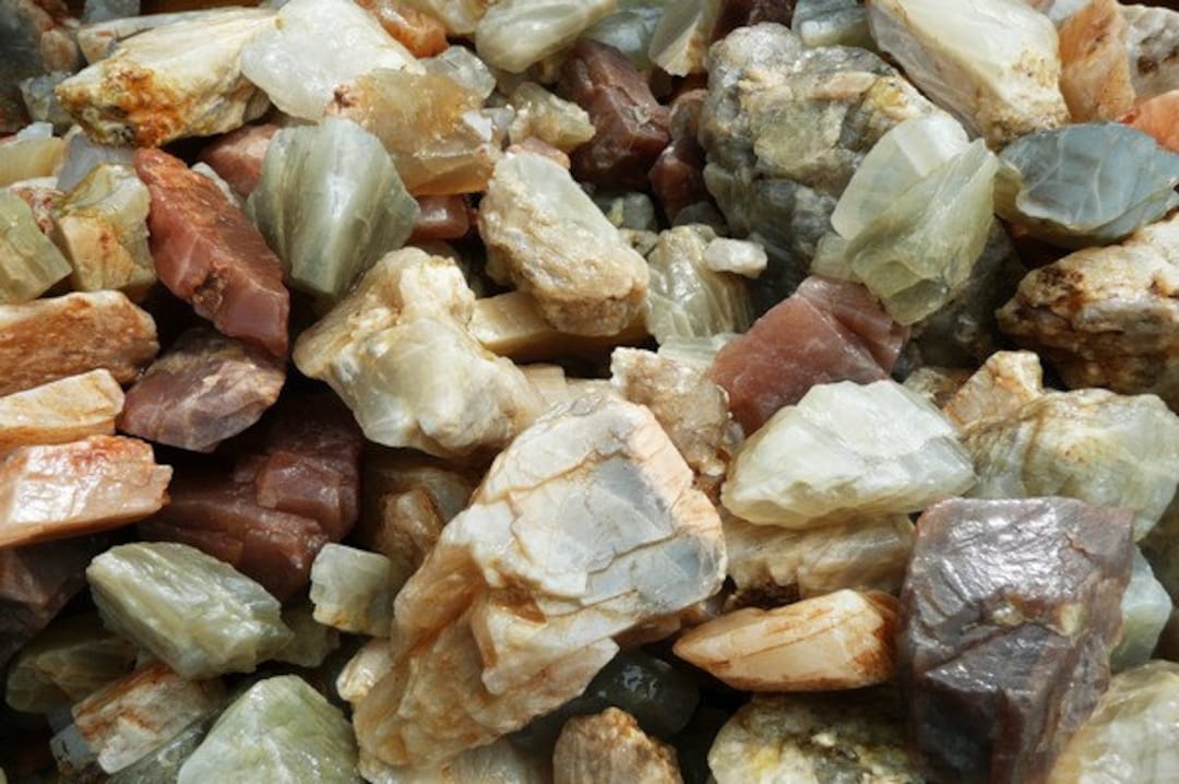 Moonstone - Assorted Colors - High Grade Mine Run - Cabbing, Tumbling ...