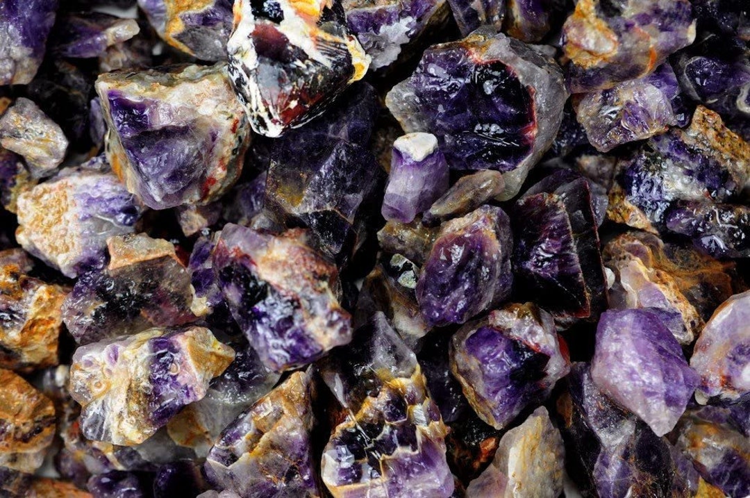 Fantasia Materials: 3 Lbs Deep Purple Amethyst Rough Stones From India ...