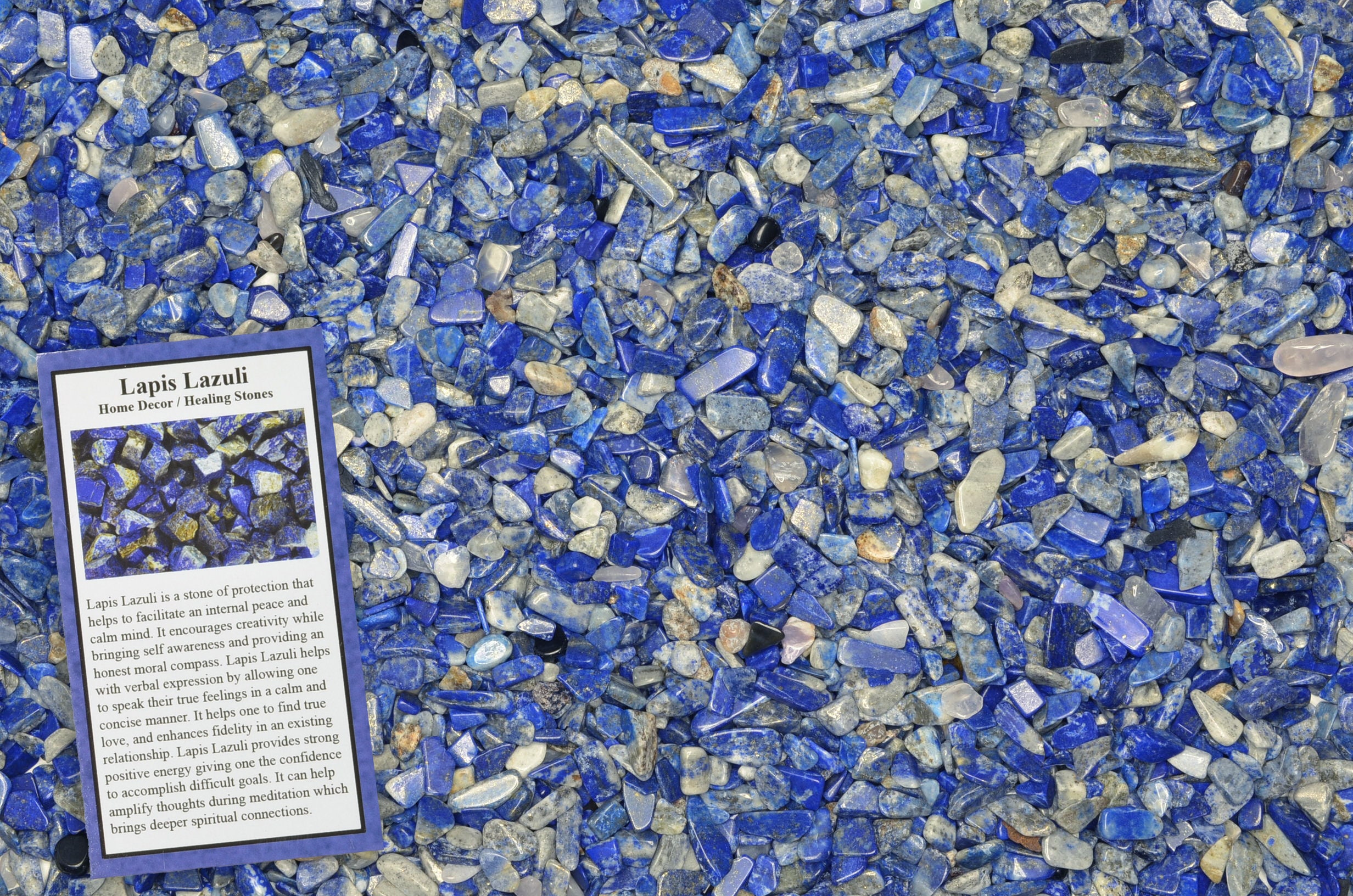 Fantasia Materials: 1 Lb of Tumbled Lapis Lazuli Chip Size | Etsy