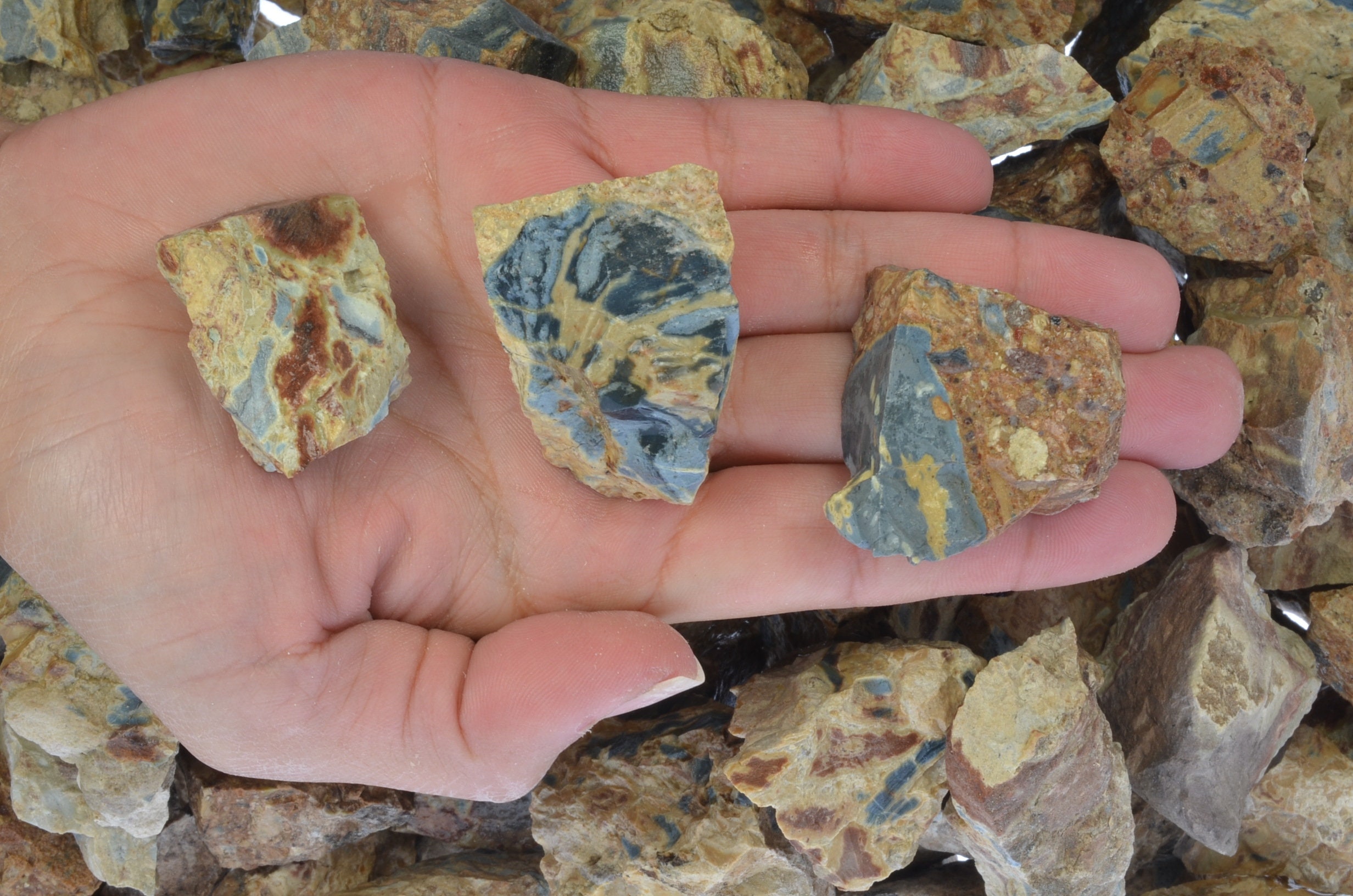 Fantasia Materials: 3 lbs Bulk Oceanite Rough from Mexico | Etsy