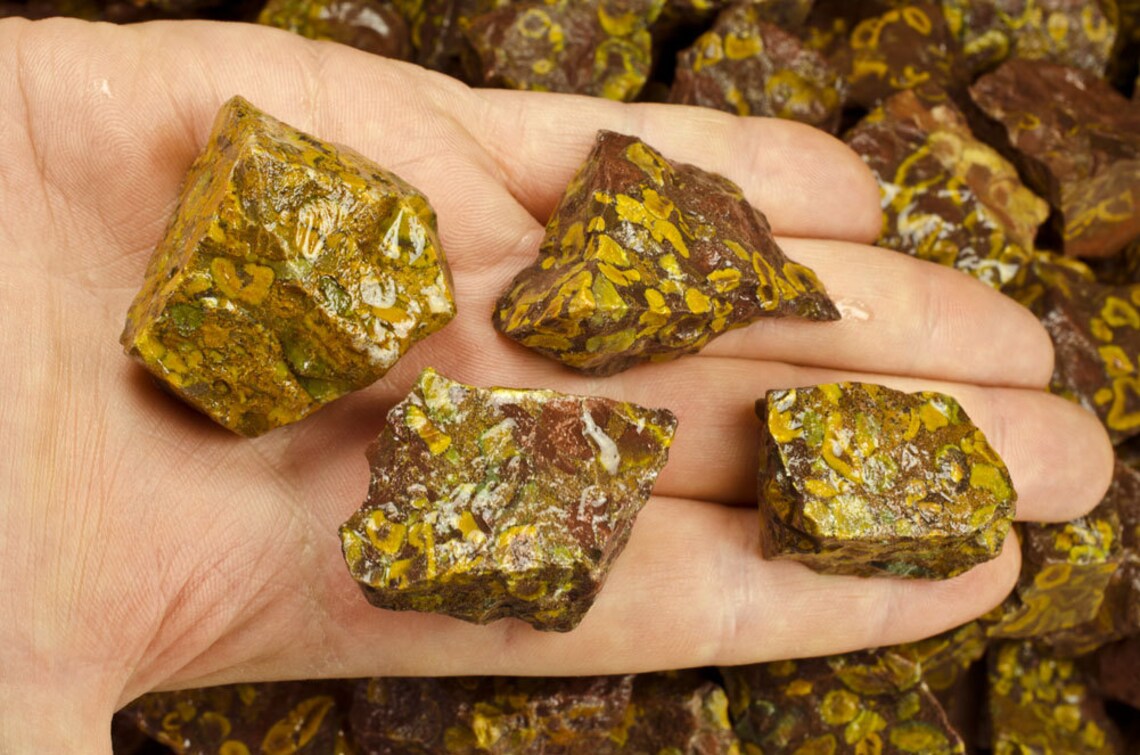Fantasia Materials: 1 Lb Leopard Jasper Rough - Raw Natural Crystals ...