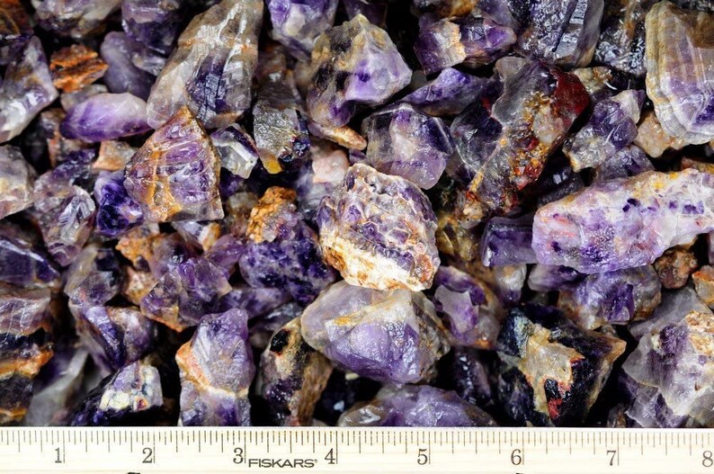 Fantasia Materials: 3 Lbs Deep Purple Amethyst Rough Stones From India ...