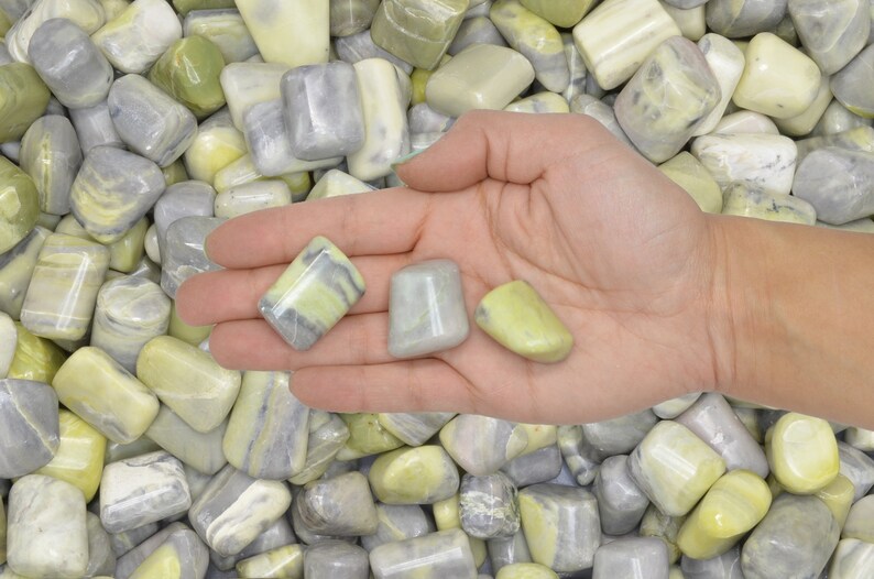 Fantasia Materials: 12 Pcs Rare Tumbled Infinite Stones From India ...