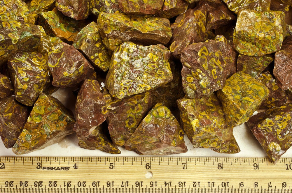 Fantasia Materials: 1 Lb Leopard Jasper Rough - Raw Natural Crystals ...