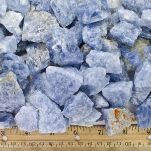 Fantasia Materials: 1 Lb Blue Calcite Rough Stones From Madagascar Raw ...