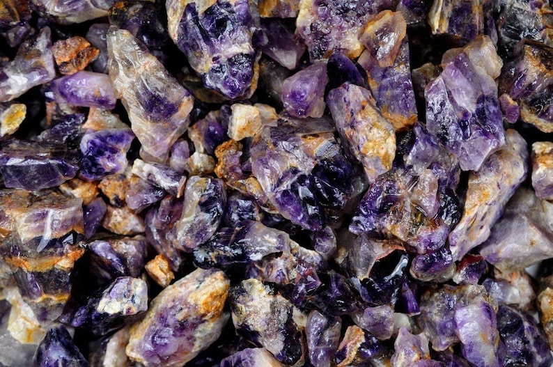 Fantasia Materials: 3 Lbs Deep Purple Amethyst Rough Stones From India ...