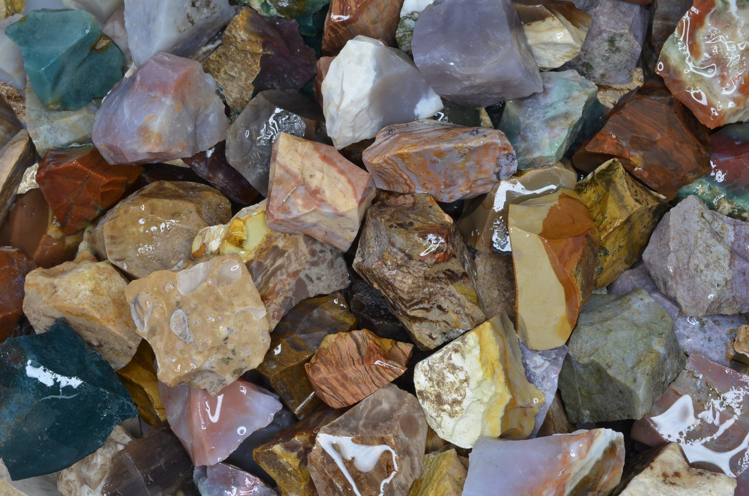 Fantasia Materials: 3 Lbs of Assorted Types of Jasper Rough Stones From ...