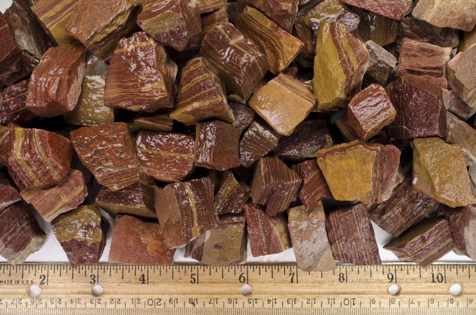 Fantasia Materials: 1 Lb Brown Stripe Jasper Rough - Raw Natural ...